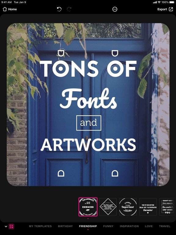 Скачать бесплатно Font Candy Photo & Text Editor для iOS